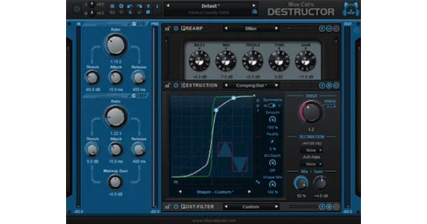 Blue Cat Audio Destructor 擴大器模擬 Plugins 效果器 (序號下載版)